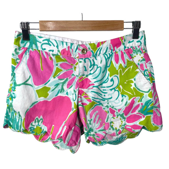 Lilly Pulitzer | Shorts | Lilly Pulitzer Buttercup Short Flamingo Pink Dont Give A Cluck Size 0 ...